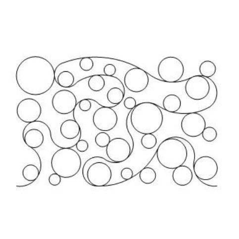 Circle Meander Long Arm Quilting Pattern | Lou Lou Rioux