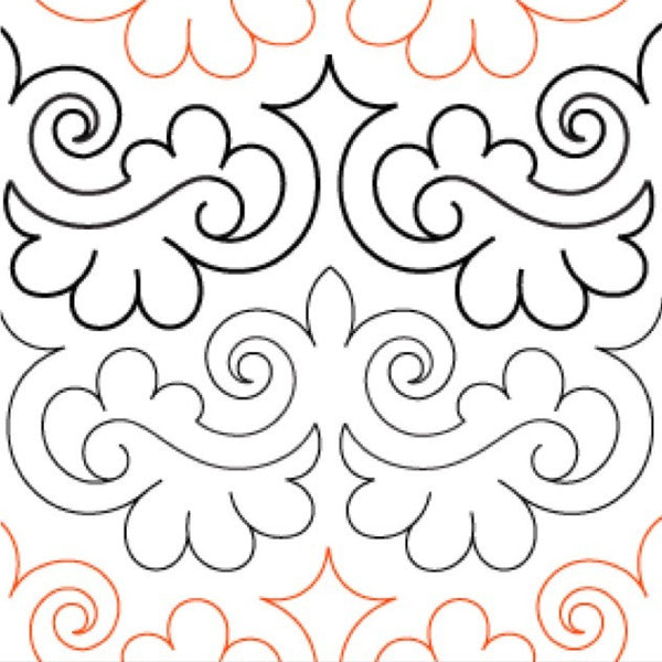 Antique Lace Border Long Arm Quilting Pattern | Lou Lou Rioux