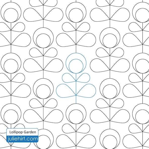Lollipop Garden Long Arm Quilting Pattern | Lou Lou Rioux